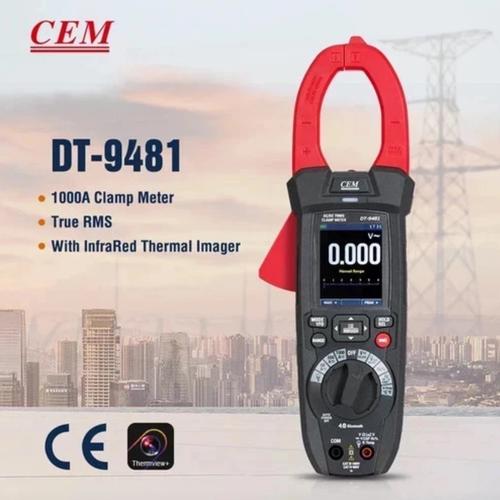 Jual CEM DT-9481 True-RMS Clamp Meter Dengan Suhu Kapasitansi Mengukur Arus Tenggan AC/DC 1000A ...