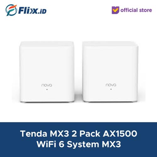 Promo Tenda MX3 2-Pack AX1500 Router Whole Home Mesh WiFi6 System Cicil ...