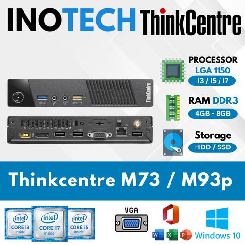 Jual Lenovo Thinkcentre M73 / M93p Tiny Core i3/i5/i7 Gen 4 Micro PC ...