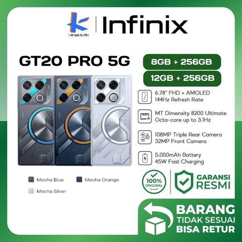 Promo Infinix GT 20 Pro 5G 8/256 GB (+8 GB Extended Ram) Ultimate Gaming New Garansi Resmi Cicil ...