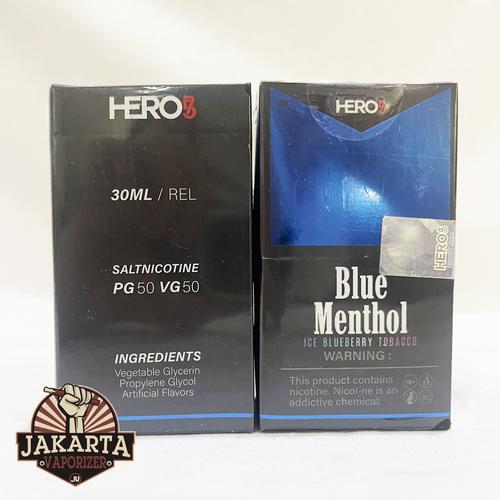 Jual [SALT] BLUE MENTHOL ICE BLUEBERRY TOBACCO SALTNIC 30ML BY HERO57 ...