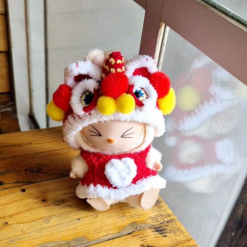 Jual Labubu Outfit Chinese New Year 2025 / Labubu Dress Set Lion Dance ...