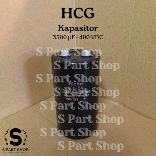 Jual Kapasitor HCG 3300uf - 400VDC Surge 450VDC Hicon - Jakarta Barat ...