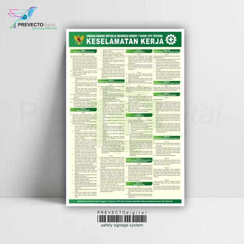 Jual Poster Undang Undang Republik Indonesia Nomor 1 Tahun 1970 Tentang ...