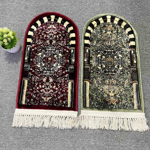 Jual NEW Sajadah Kecil Mini Raudah Model Kubah Ukuran 35*60 cm Rumbai ...