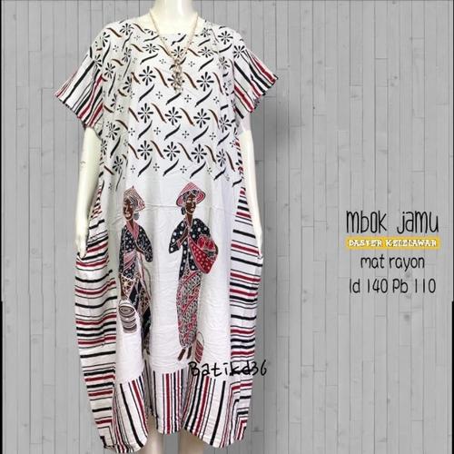 Jual Daster Lowo Harian Santai Baju Tidur Dress Modis Batik Modern Hap ...