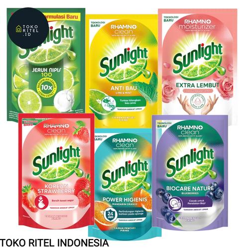 Promo PAKET SABUN SUNLIGHT 6 Pouch HEMAT/Sunlight Jeruk Nipis 600ml ...