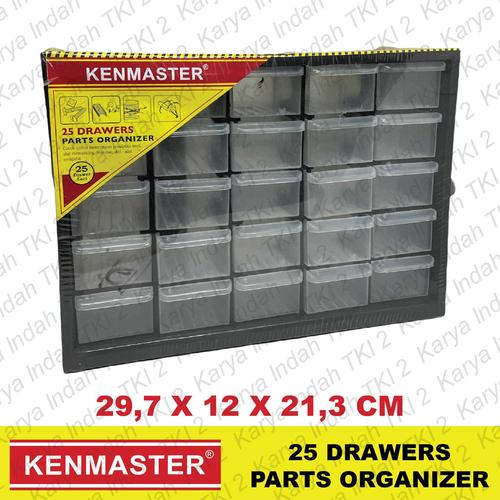 Jual Terlaris Rak Susun Plastik KENMASTER 25 Drawer Part Organizer Alat ...