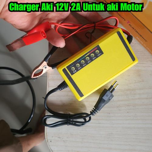 Jual Charger aki motor 12v 2a New Model Cas aki Motor ces cesan aki ...