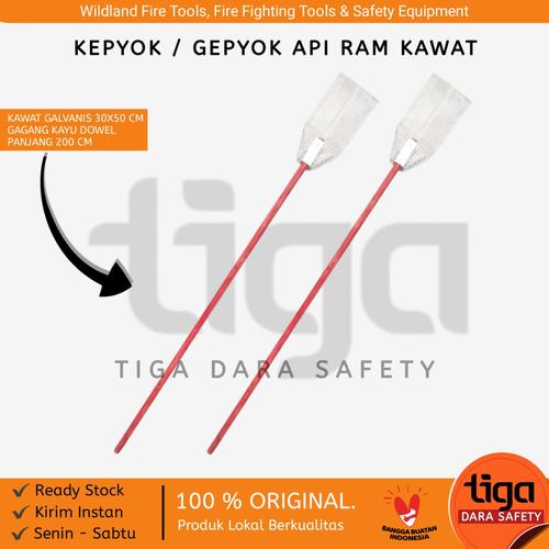 Jual Kepyok atau Gebyok api ram kawat gagang kayu 2 Meter - Jakarta ...
