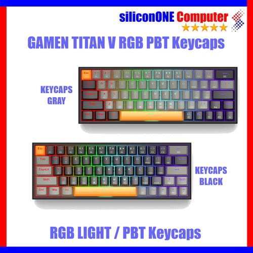 Jual Gamen Keyboard Titan V Mechanical Gaming RGB Black / Grey - Black ...