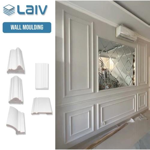 Jual LAIV WALL MOULDING LIST PROFILE DINDING BAHAN PVC 2,4M - BULAT 2 ...