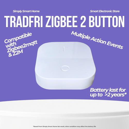 Jual Zigbee Wireless Switch 2 Button - Compatible dengan Zigbee2mqtt ...