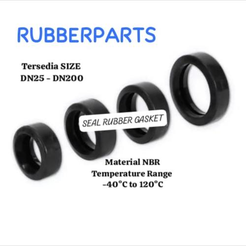 Jual RUBBER / KARET SEAL GASKET NBR SIZE DN25 DN32 DN40 DN50 DN65 DN80 ...