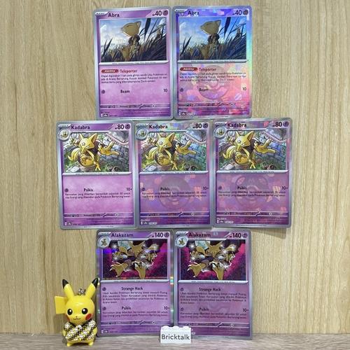 Jual Kartu Pokemon TCG sv8a Abra 057/187 Normal, Kadabra 058/187 Normal, Alakazam R 059/187 ...