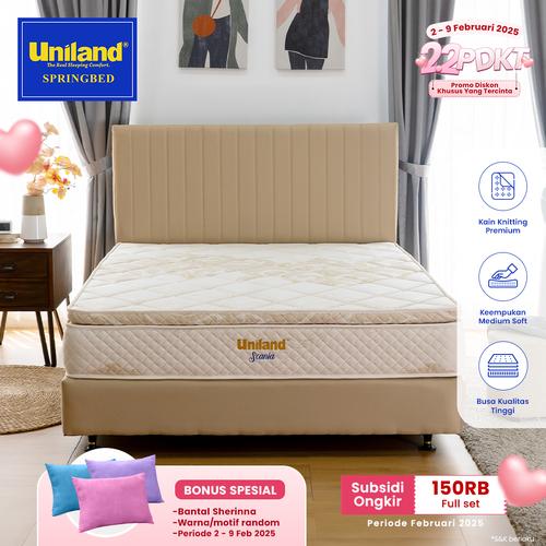 Promo Uniland Springbed Scania Pillowtop - Kasur Spring Bed Full Set ...