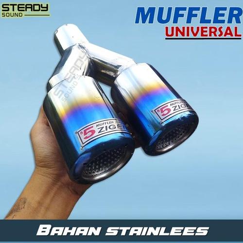 Jual Knalpot Kenalpot Mobil Racing Suara Bass adem empuk 2 cabang - 5 ...