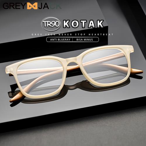 Promo Grey Jack Kacamata Antiradiasi Blueray Model Kotak TR90 Fashion Pria Wanita Bisa Minus ...