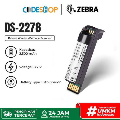 Promo Baterai Scanner Barcode Symbol Zebra DS2278 Sparepart Battery DS ...