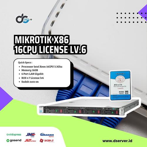 Jual Mikrotik x86 16CPU Intel Xeon ROS V.6 - Kab. Bogor - DSERVER.ID | Tokopedia