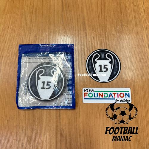 Jual Patch Original Defending Champion 15 + Foundation Real Madrid 2024 ...