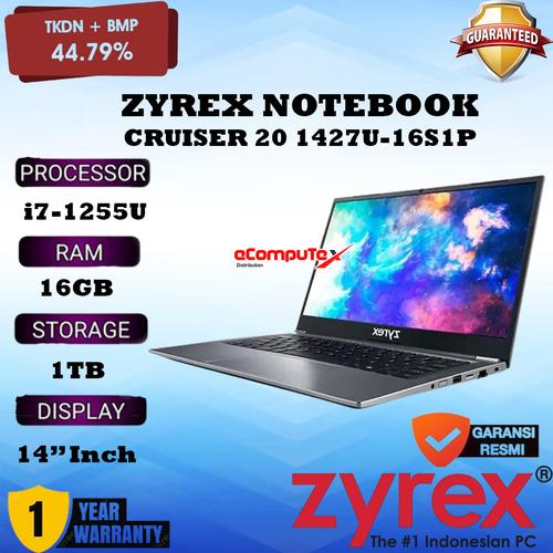 Jual ZYREX Notebook Cruiser 20 1427U-16S1P i7-1255U 16GB 1TB SSD 14 ...