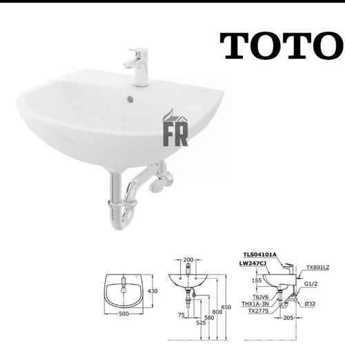 Jual wastafel toto lw 247 komplet set - paket D - Jakarta Selatan ...