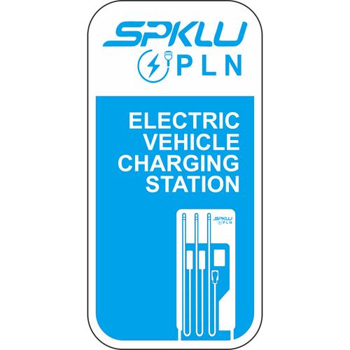 Promo Rambu Electric Vehicle Charging Station SPKLU PLN 40cm x 80cm ...
