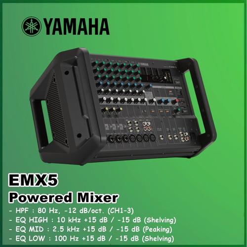 Promo Yamaha EMX5 EMX 5 EM X5 Power Amplifier of 630W and Mixer with ...