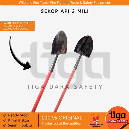 Jual Sekop Api atau Fire Shovel tabal 2 mili gagang kayu - Jakarta ...