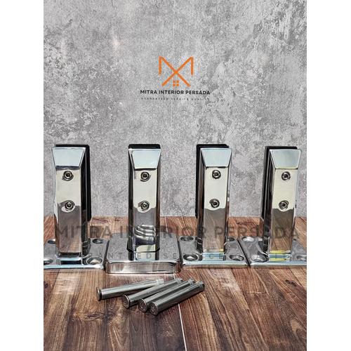 Jual Spigot kaca / penjepit kaca lantai / braket kaca / spigot ...