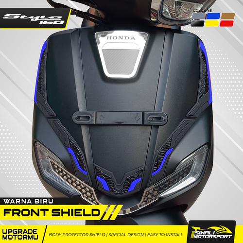 Jual Front Shield Cover Stylo 160 Rubber Karet Murah & Keren - Hitam ...