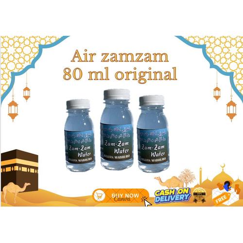 Jual AIR ZAM-ZAM 80 ML KEMASAN BOTOL ORI 100% - Kota Bandung - PD SOFIE ...