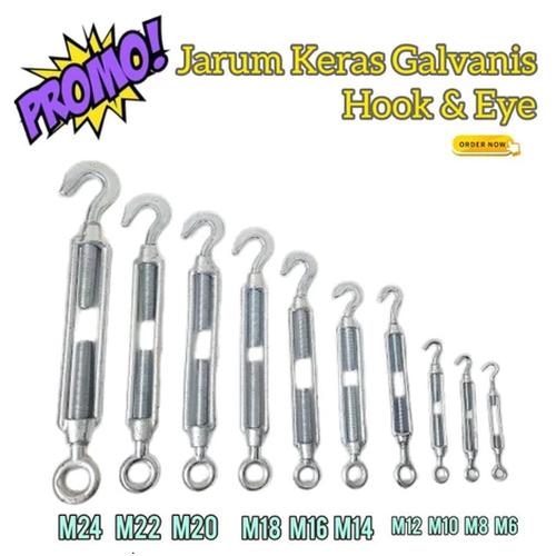 Jual Spanskrup / Jarum Keras / Turnbuckle M6 M8 M10 M12 M14 M16 M18 M20 ...