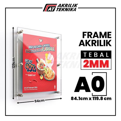 Promo FRAME / BINGKAI / DISPLAY POSTER AKRILIK BERKUALITAS UKURAN A0 ...