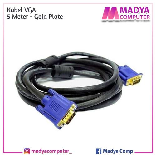 Jual Kabel VGA / D-Sub Gold Plate Male to Male 5 Meter - Kab. Banyumas ...