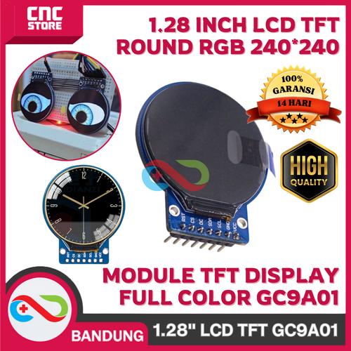 Jual MODUL TFT DISPLAY 1.28 INCH LCD ROUND RGB 240*240 GC9A01 FULL ...