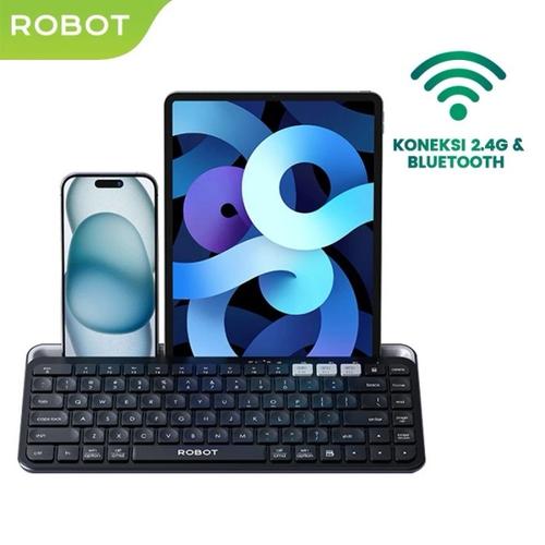 Jual R0B0T KB30 Bluetooth + USB 2.4G Wireless Dual Mode Multi Device ...