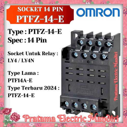 Jual OMRON SOKET SOCKET 14 KAKI 14 PIN PTF14A-E PTF14AE UNTUK RELAY LY4 ...