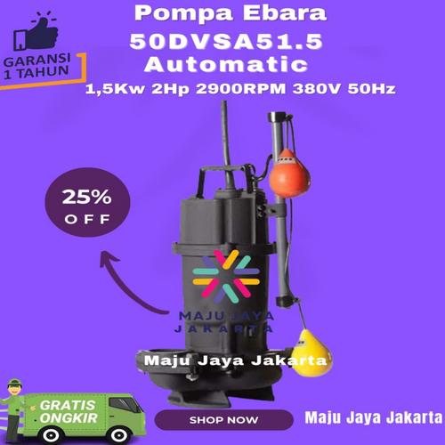 Jual Pompa Celup EBARA 50DVSA51.5 Submersible Pump Ebara 2Hp 3Phase Auto - Jakarta Barat - Maju ...