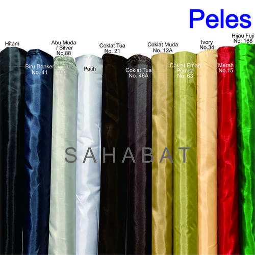 Jual Bahan Kain Peles / Bahan Kain Furing / Bahan Kain Bendera - Hitam ...