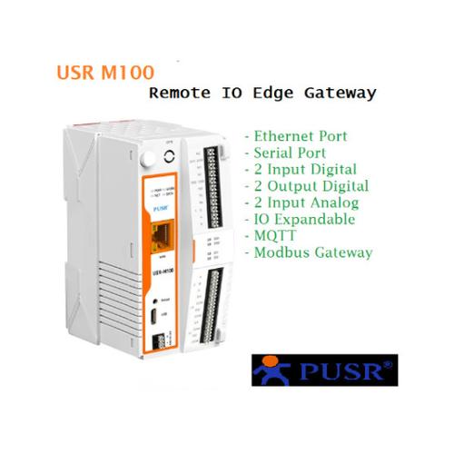Jual USR-M100 Din Rail IO Module IOT Ethernet Gateway MQTT SSL Modbus - Kota Surabaya - bisaioti ...