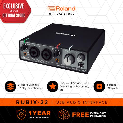 Promo Roland Rubix22 USB Audio Interface 2x2Channel Premium Studio ...