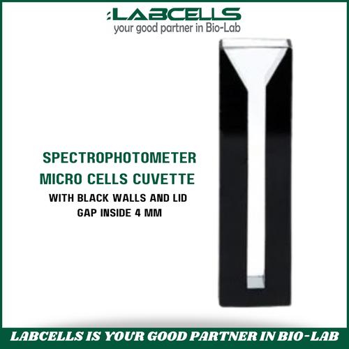 Jual Spectrophotometer Mirco Cuvette with Black Walls and Lid, Gap ...