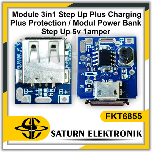 Jual Module PowerBank Micro USB 134N3P Charger Baterai 18650 Step Up ...
