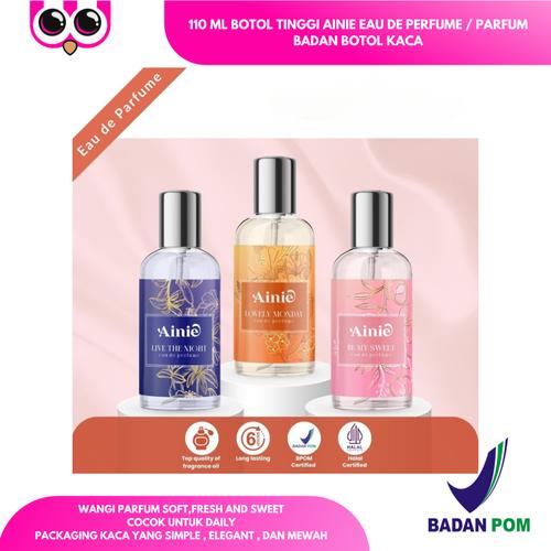 Jual 110 ML BOTOL TINGGI AINIE EAU DE PERFUME / PARFUM BADAN BOTOL KACA ...