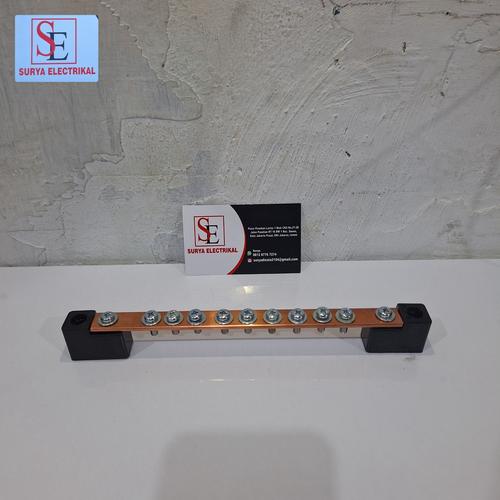 Jual Busbar Support Nol arde 3x15 busbar tembaga asli 100% isolator LN ...