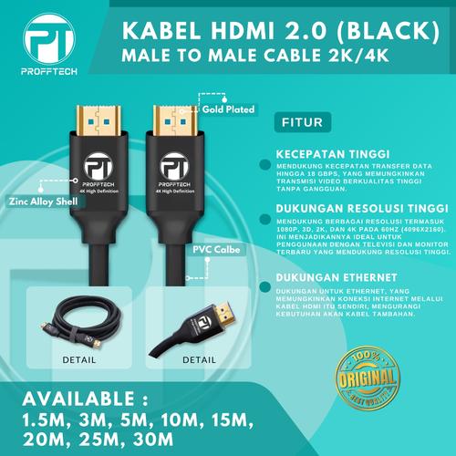 Jual Kabel HDTV 20 M Versi 2.0 high speed With Ethernet Support 4K 2K ...