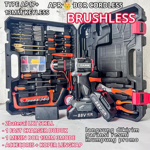 Jual APR JAPAN RAJA BOR CORDLESS TYPE AP17 48V BRUSHLESS MESIN BOR ...