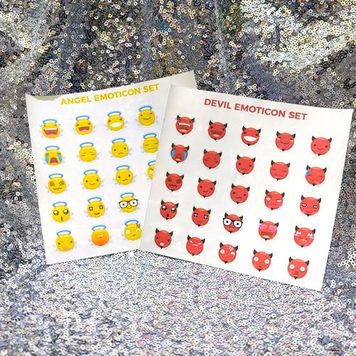 Jual Stiker ANGEL DEMON Emoticon Kalkir / Translucent / Vellum for ...